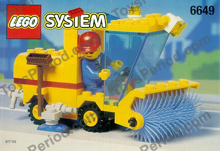 LEGO 6649 Street Sweeper Instructions and Parts List