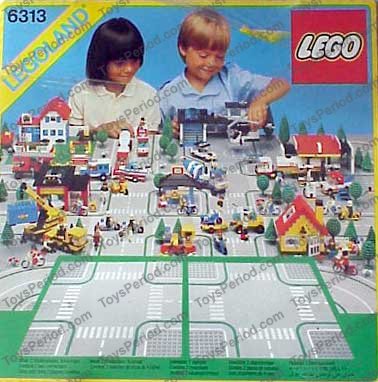 LEGO 6313 Two Cross-Road Plates Instructions and Parts List