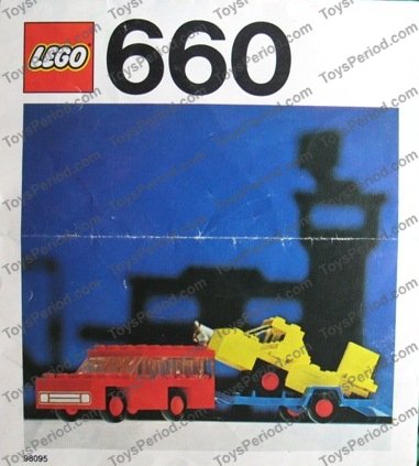 LEGO 660 Car with Plane Transporter Instructions and Parts List