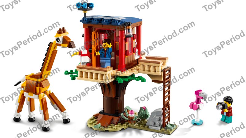 LEGO 31116 Safari Wildlife Tree House Set Parts List