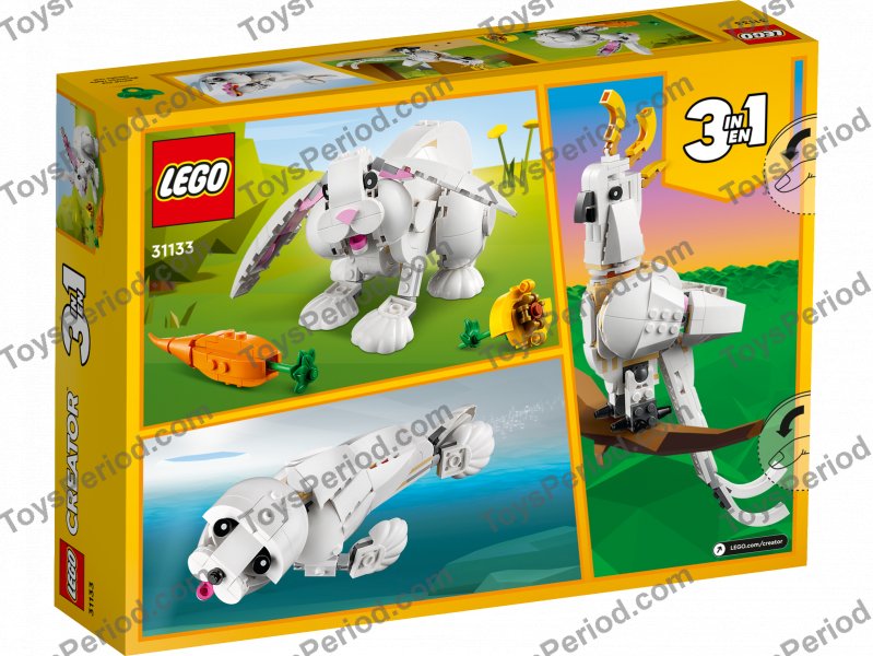 LEGO 31133 White Rabbit Set Parts List