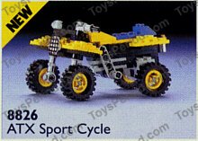 LEGO 8826 Atx Sport Cycle Instructions and Parts List