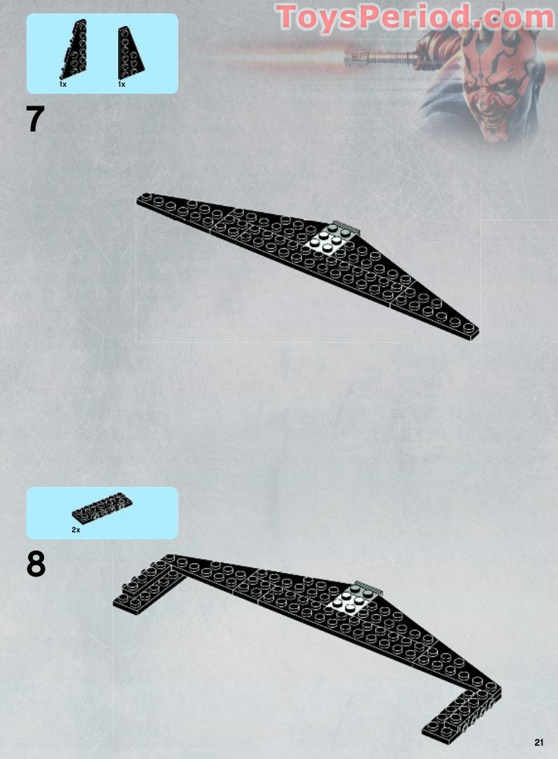 LEGO 9492 TIE Fighter Instructions and Parts List