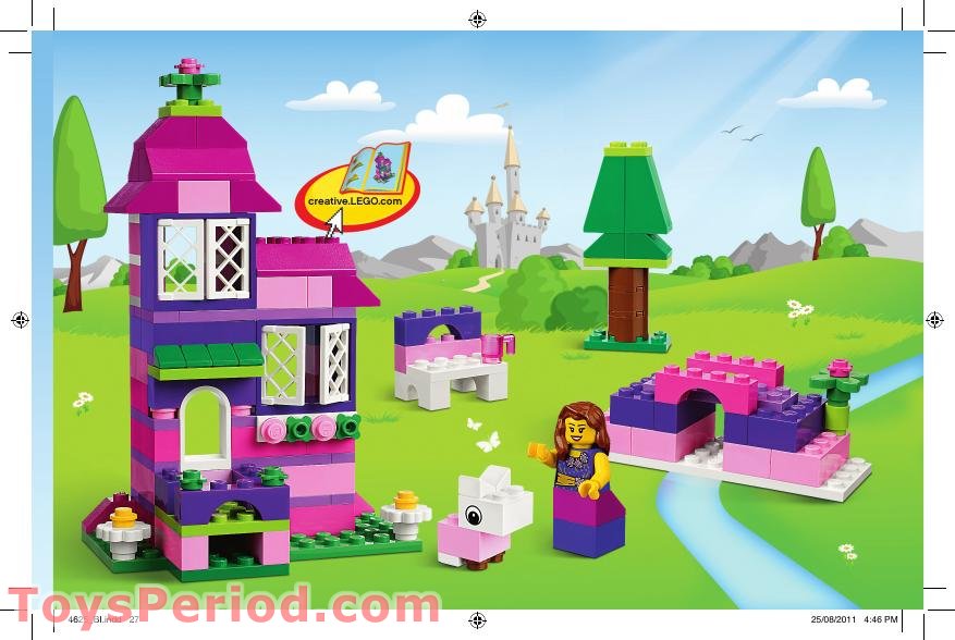 LEGO 4625 LEGO Pink Brick Box Instructions and Parts List