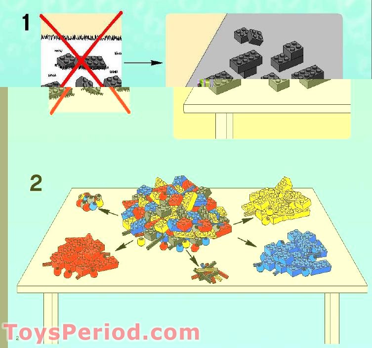 LEGO 3832 The Emergency Room Instructions and Parts List