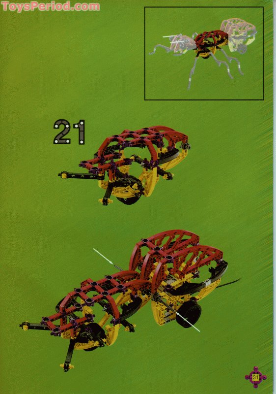 LEGO 3582 Ant Instructions and Parts List