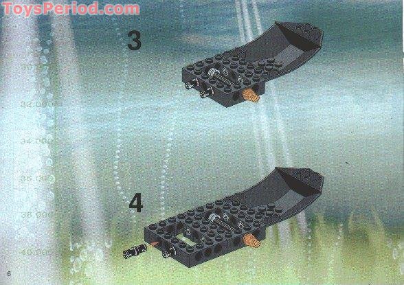 LEGO 4793 Ogel Shark Sub Instructions and Parts List