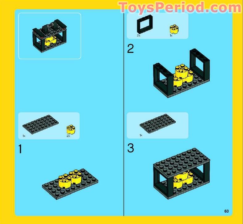 LEGO 4995 Cargo Copter Instructions and Parts List