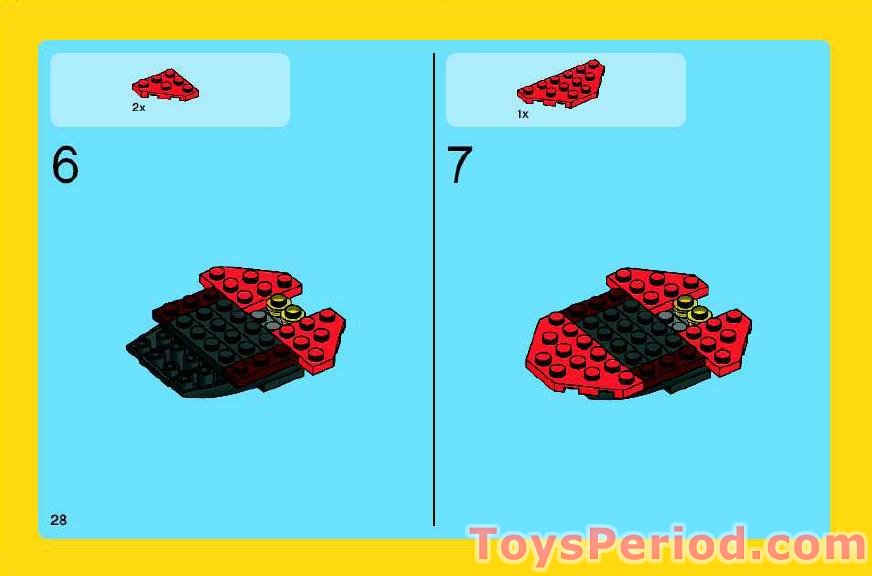 LEGO 4994 Fierce Creatures Instructions and Parts List