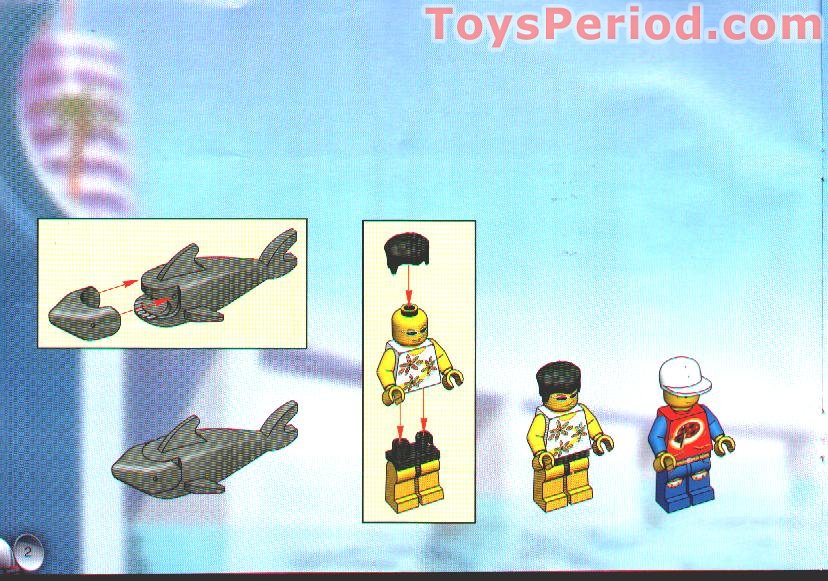LEGO 6736 Beach Lookout Instructions and Parts List