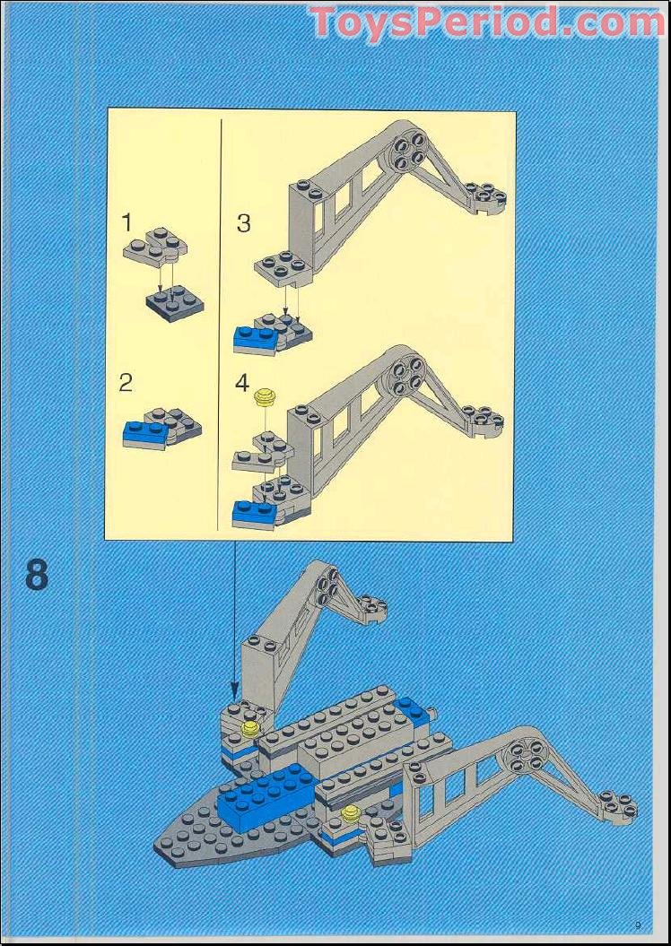 LEGO 6977 Arachnoid Star Base Instructions and Parts List