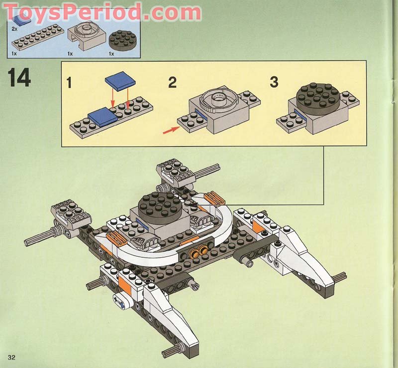LEGO 7697 MT-51 Claw-Tank Ambush Instructions and Parts List