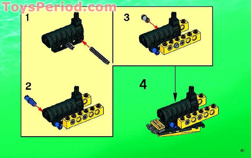 LEGO 7773 Tiger Shark Attack Instructions and Parts List