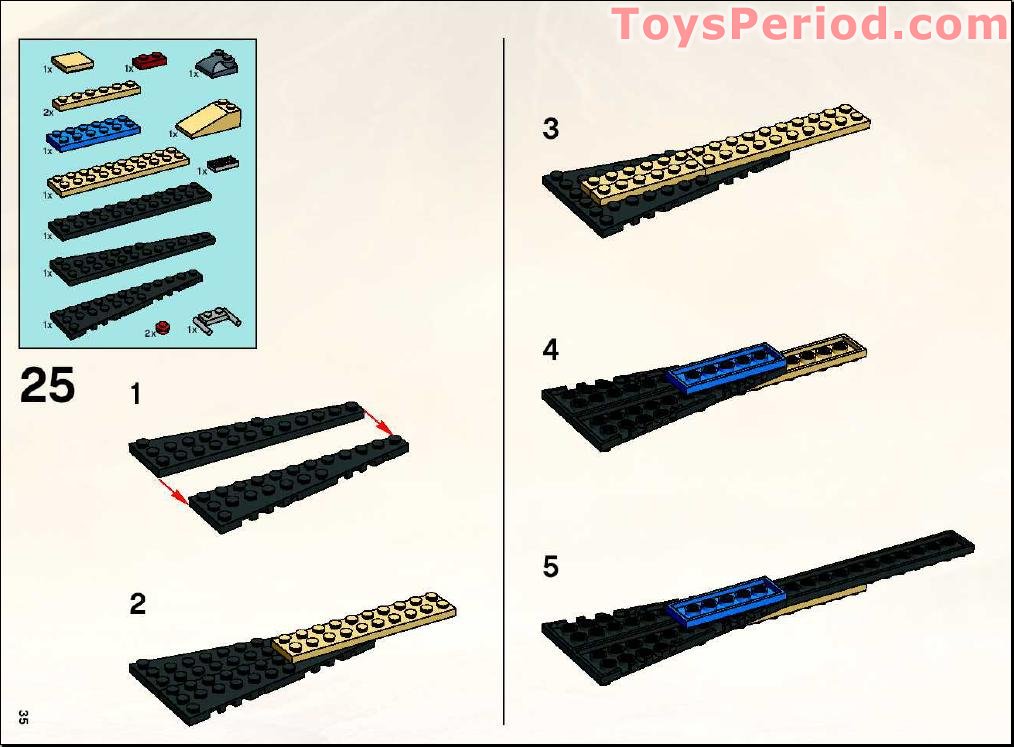 LEGO 7298 Dino Air Tracker Instructions and Parts List