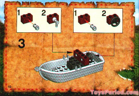 LEGO 7410 Jungle River Instructions and Parts List