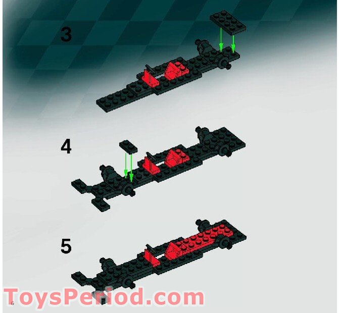 LEGO 8168 Ferrari Victory Instructions and Parts List