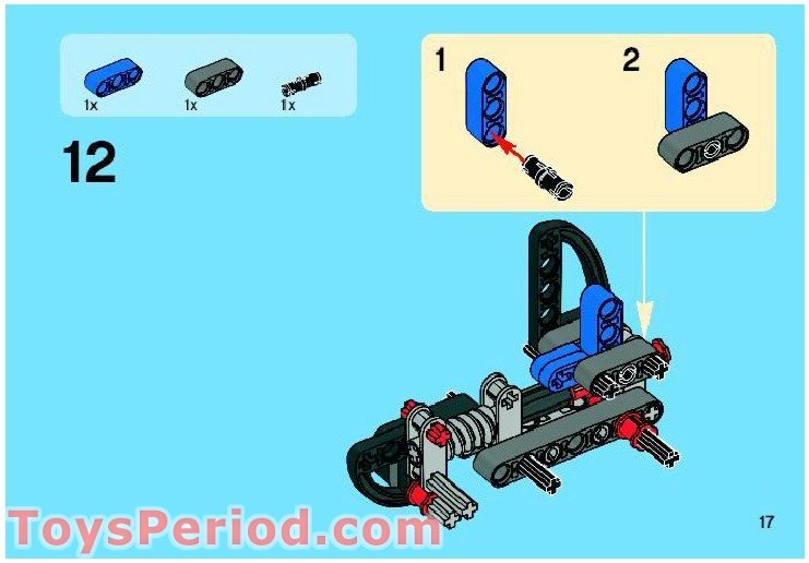 LEGO 8260 Tractor Instructions and Parts List