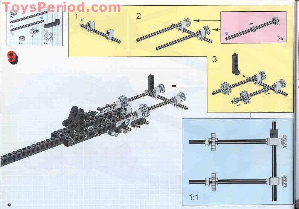 LEGO 8425 Black Hawk Instructions and Parts List