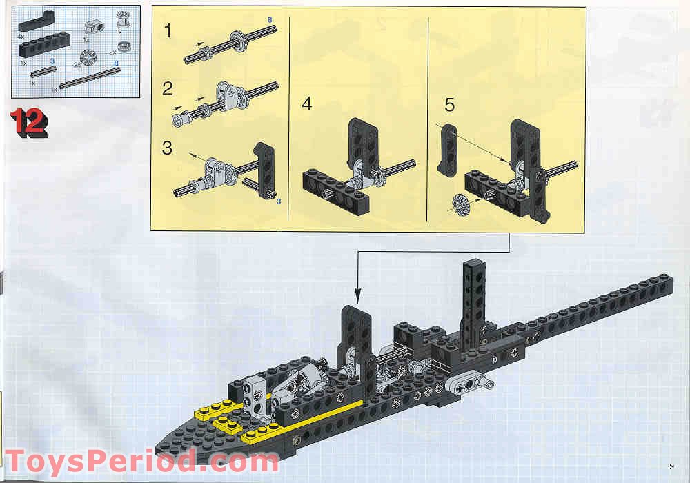 LEGO 8425 Black Hawk Instructions and Parts List