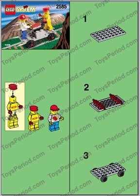 LEGO 2585 Handcar - Promotional Set from LEGO Loco Software Package ...