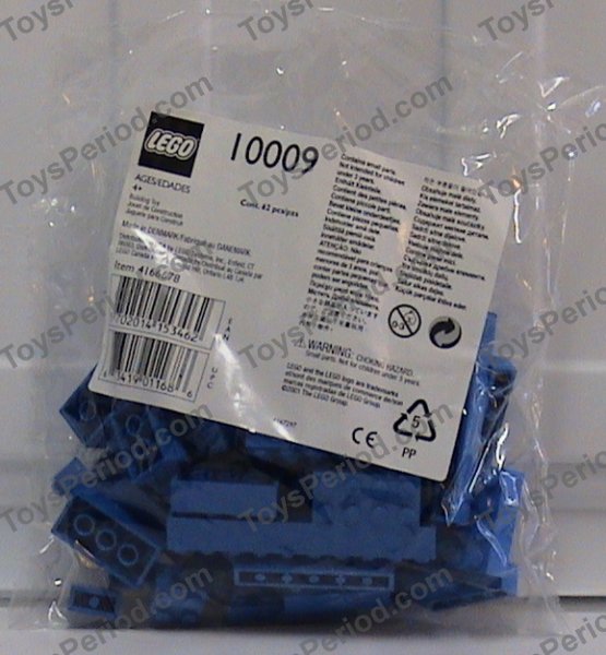 LEGO 10009 Assorted Blue Bricks Set Parts List