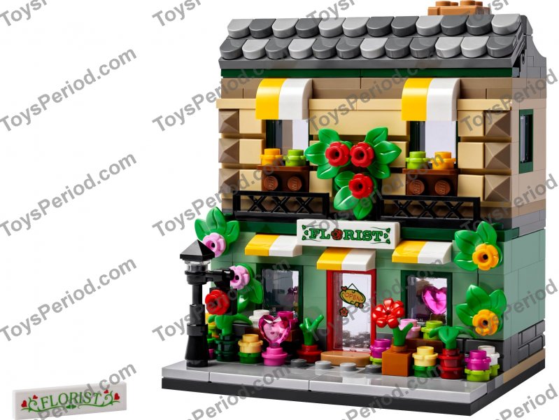LEGO 40680 Flower Store Set Parts List
