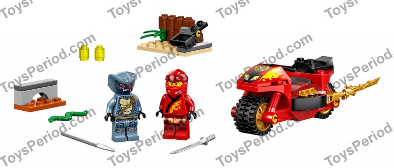 LEGO 71734 Kai's Blade Cycle Set Parts List