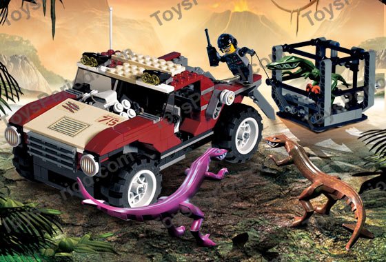 LEGO 7296 Dino 4wd Trapper Instructions and Parts List