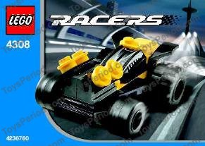 LEGO 4308 Racing Car Polybag Instructions and Parts List