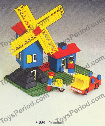 LEGO 550-2 Windmill Instructions and Parts List
