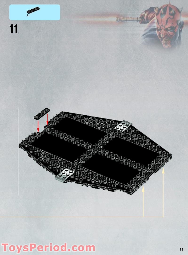 LEGO 9492 TIE Fighter Instructions and Parts List