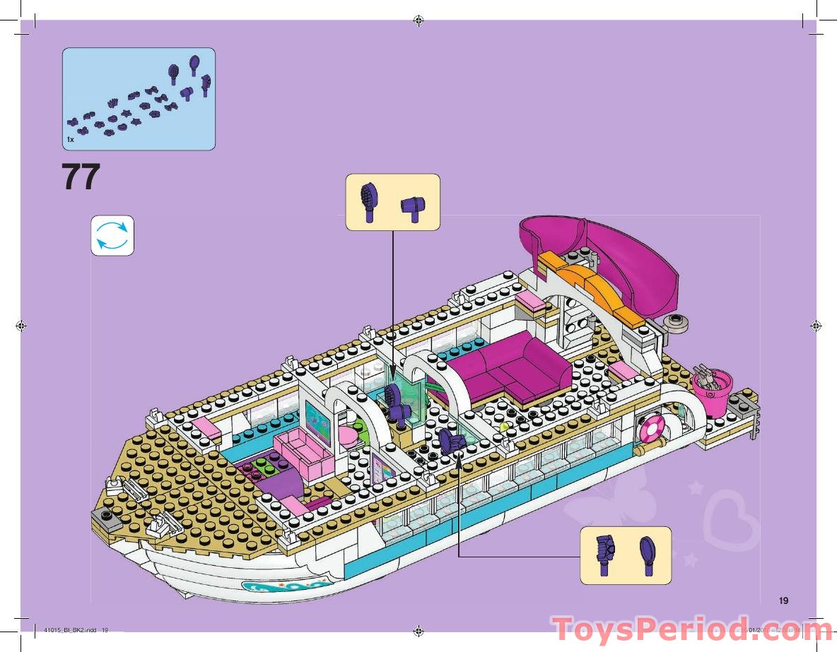 LEGO 41015 Dolphin Cruiser Instructions and Parts List