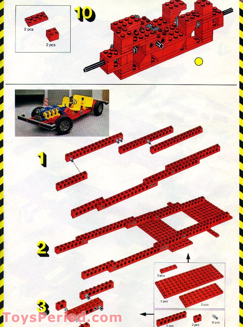 LEGO 956 Auto Chassis Instructions and Parts List