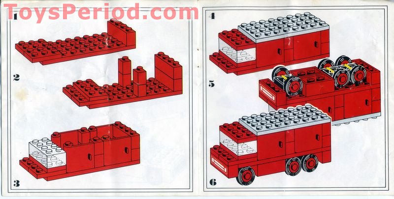LEGO 348-2 Mini-Wheel Car and Truck Set Instructions and Parts List