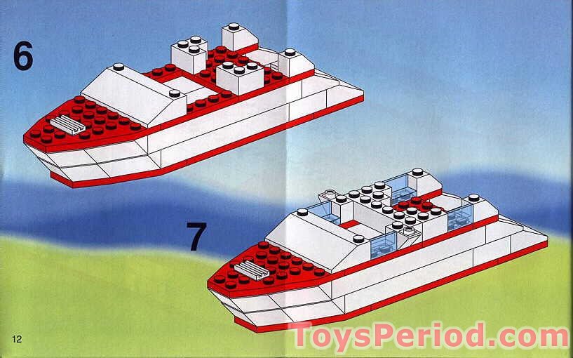LEGO 1721 Sandypoint Marina Value Pack Instructions and Parts List