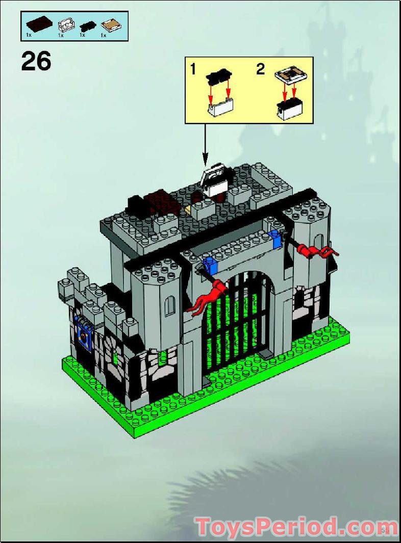 LEGO 10176 Royal King's Castle Instructions and Parts List