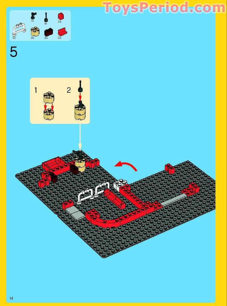 LEGO 10184 Town Plan Instructions and Parts List