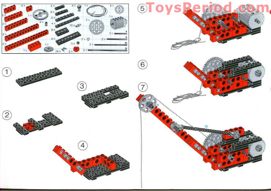 LEGO 1033 Building Instructions for Set 1032 Instructions and Parts List