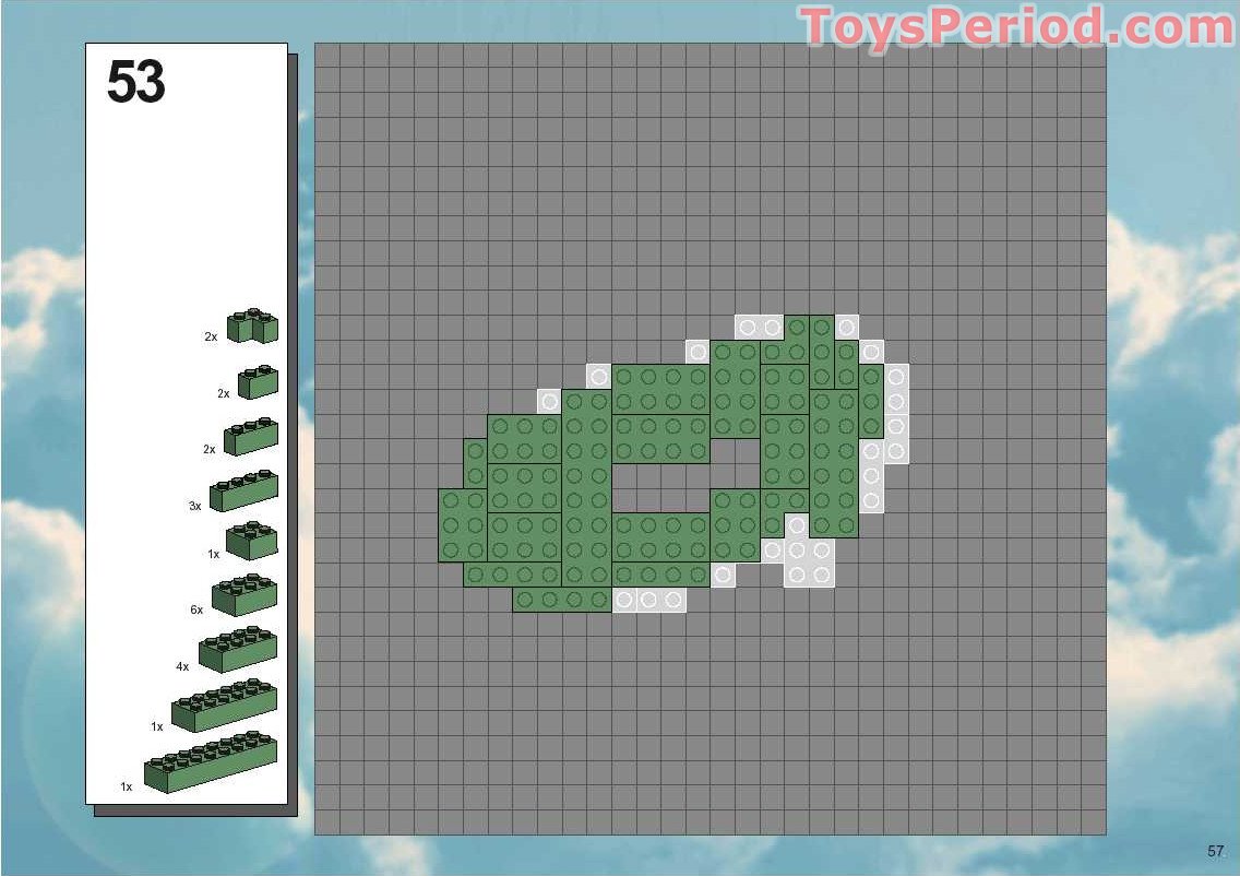 LEGO 3450 Statue of Liberty Sculpture Instructions and Parts List