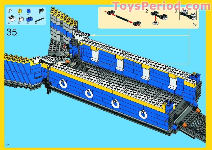 LEGO 4997 Transport Ferry Instructions and Parts List