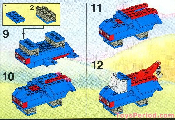 LEGO 4222 Challenger Set 300 Instructions and Parts List
