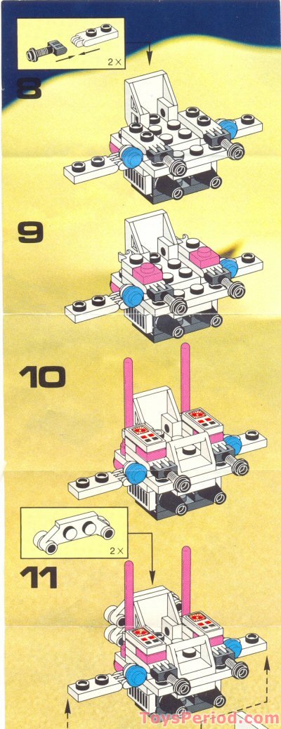 LEGO 6828 Twin-Winged Spoiler Instructions and Parts List