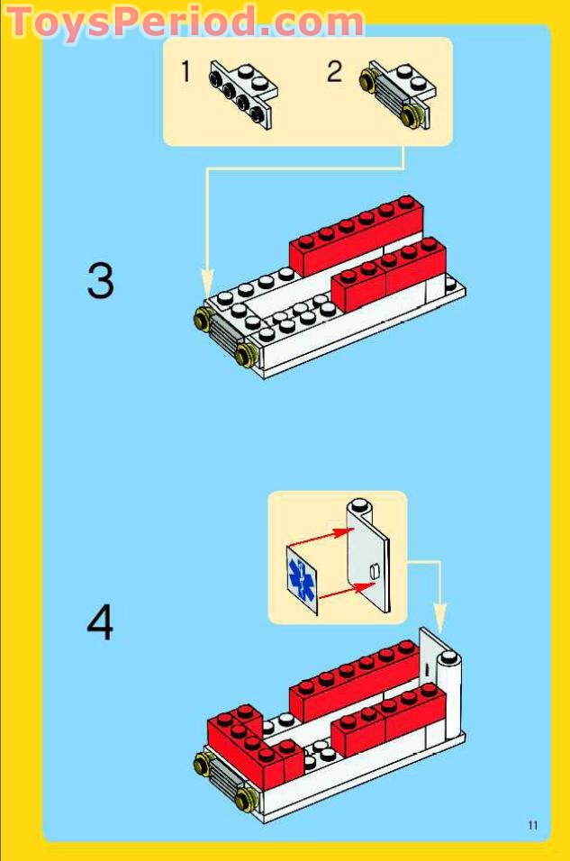 LEGO 6164 LEGO Rescue Building Set Instructions and Parts List