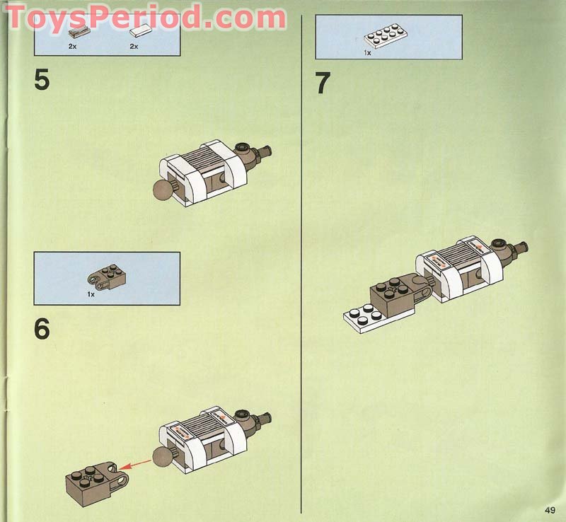 LEGO 7697 MT-51 Claw-Tank Ambush Instructions and Parts List