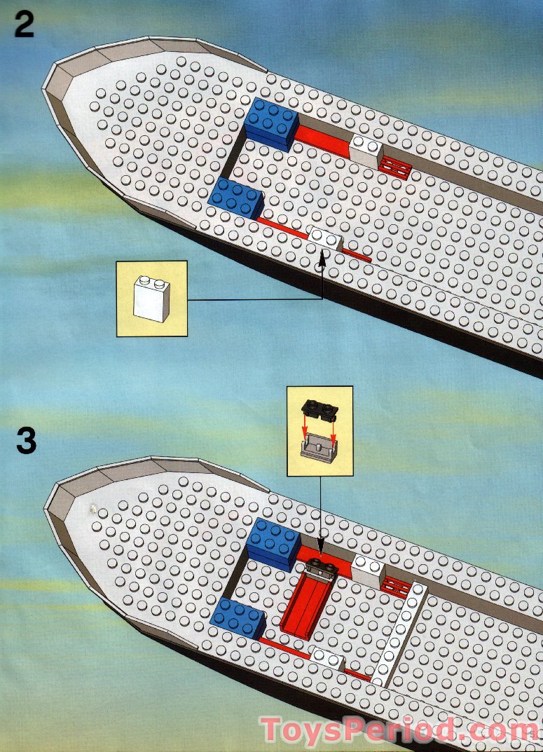 LEGO 7899 Police Boat Instructions and Parts List