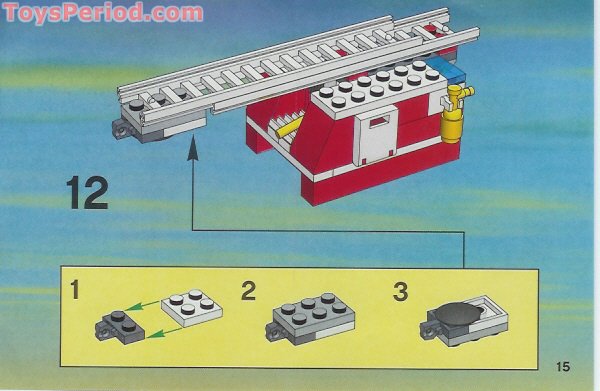 LEGO 7239 Fire Truck Instructions and Parts List