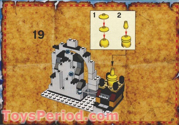 LEGO 7412 Yeti's Hideout Instructions and Parts List