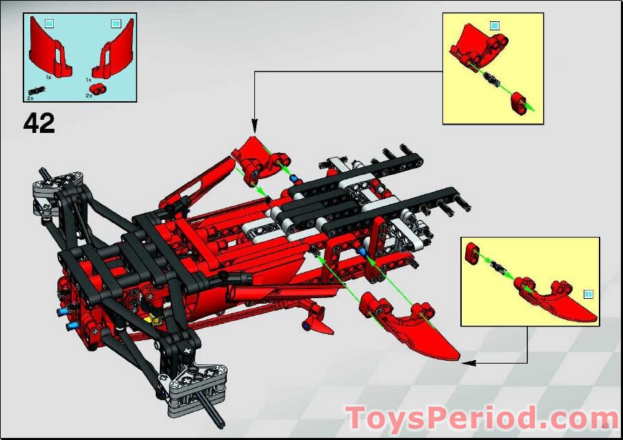 LEGO 8674 Ferrari F1 Racer 1:8 Instructions and Parts List