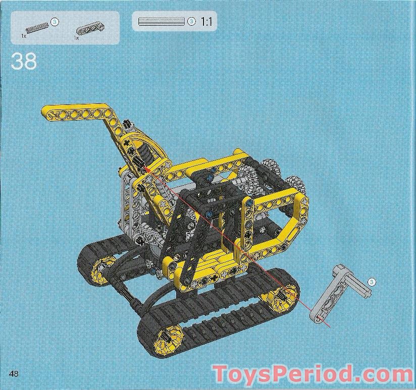 LEGO 8419 Excavator Instructions and Parts List
