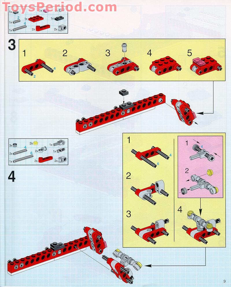LEGO 8422 Circuit Shock Racer Instructions and Parts List